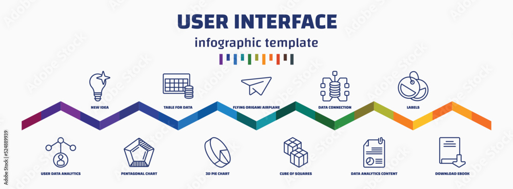 infographic template with icons and 11 options or steps. infographic ...