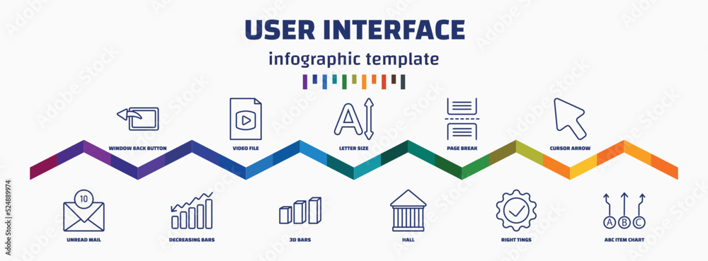 infographic template with icons and 11 options or steps. infographic ...