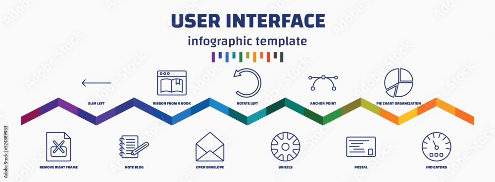 infographic template with icons and 11 options or steps. infographic ...