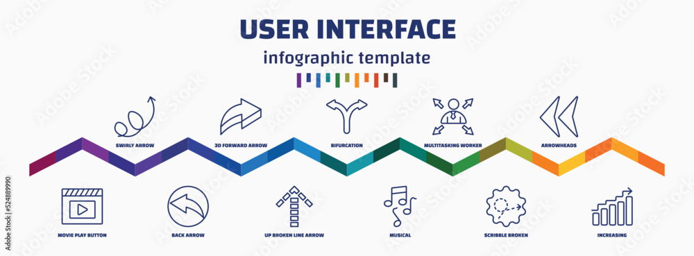 infographic template with icons and 11 options or steps. infographic ...