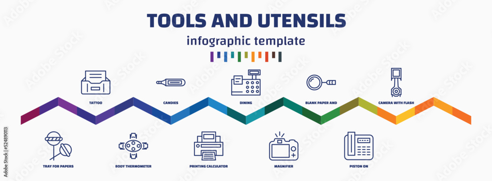 infographic template with icons and 11 options or steps. infographic ...