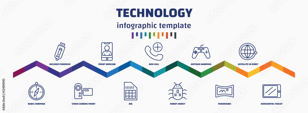 infographic template with icons and 11 options or steps. infographic ...