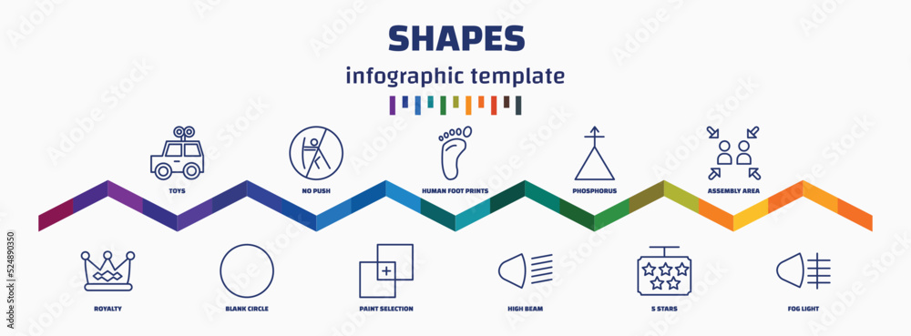 infographic template with icons and 11 options or steps. infographic ...