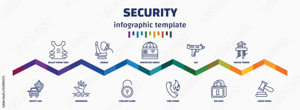 infographic template with icons and 11 options or steps. infographic ...