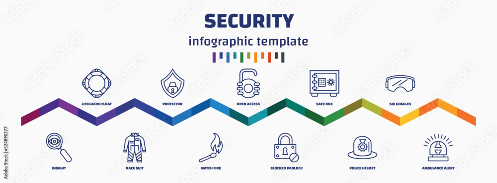 infographic template with icons and 11 options or steps. infographic ...
