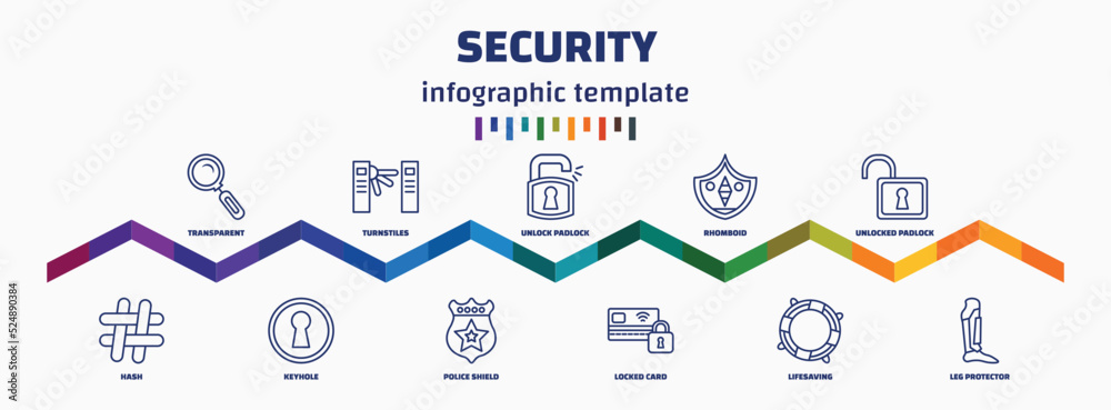 infographic template with icons and 11 options or steps. infographic ...