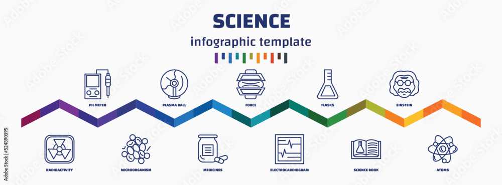 infographic template with icons and 11 options or steps. infographic ...