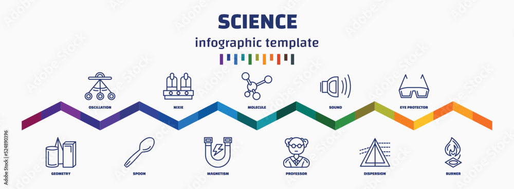 infographic template with icons and 11 options or steps. infographic ...