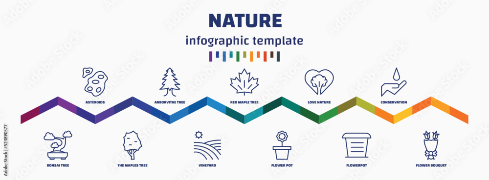 infographic template with icons and 11 options or steps. infographic ...