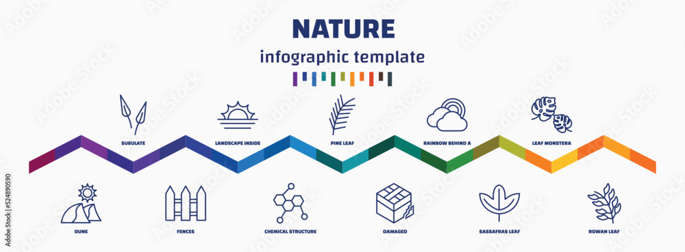 infographic template with icons and 11 options or steps. infographic ...