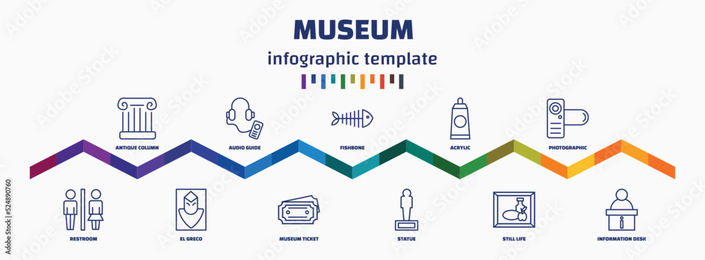 infographic template with icons and 11 options or steps. infographic ...
