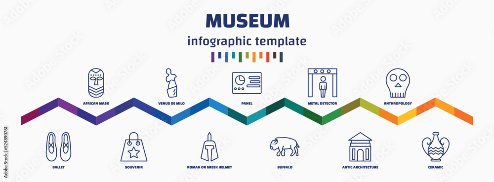 infographic template with icons and 11 options or steps. infographic ...