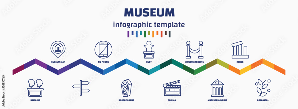 infographic template with icons and 11 options or steps. infographic ...