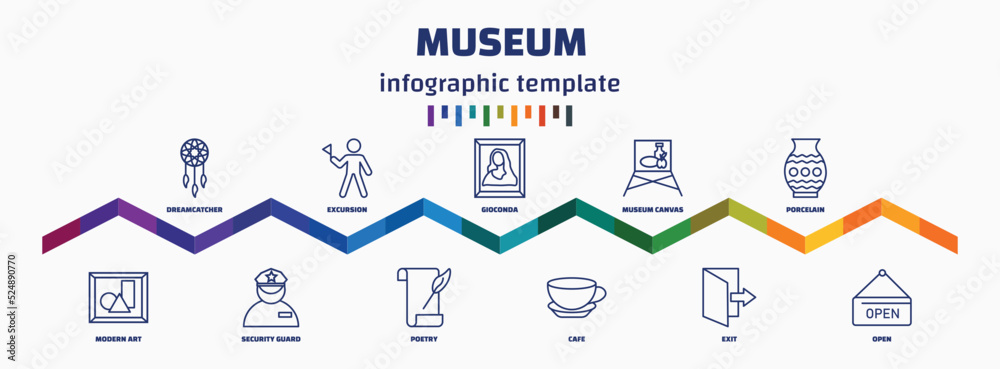 infographic template with icons and 11 options or steps. infographic ...