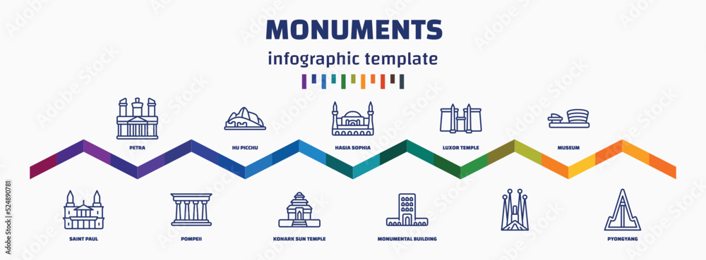 infographic template with icons and 11 options or steps. infographic ...