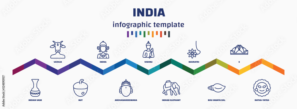 infographic template with icons and 11 options or steps. infographic ...