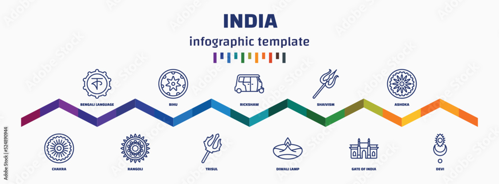 infographic template with icons and 11 options or steps. infographic ...