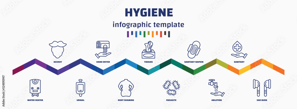 infographic template with icons and 11 options or steps. infographic ...