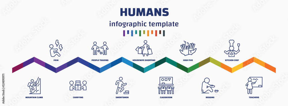 infographic template with icons and 11 options or steps. infographic ...