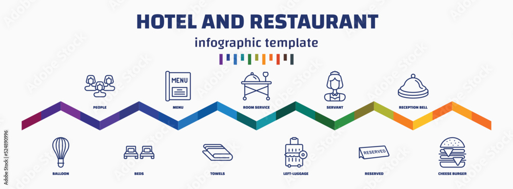 infographic template with icons and 11 options or steps. infographic ...