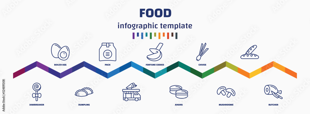infographic template with icons and 11 options or steps. infographic ...