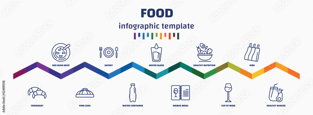 infographic template with icons and 11 options or steps. infographic ...