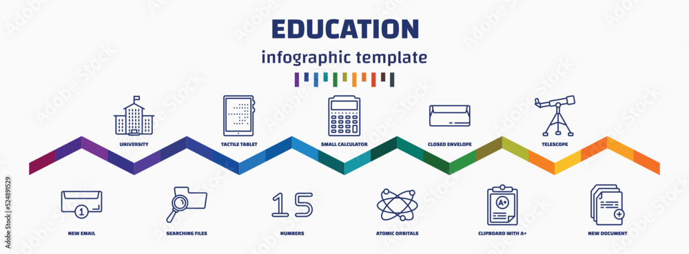infographic template with icons and 11 options or steps. infographic ...