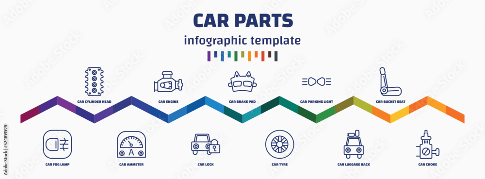 infographic template with icons and 11 options or steps. infographic ...