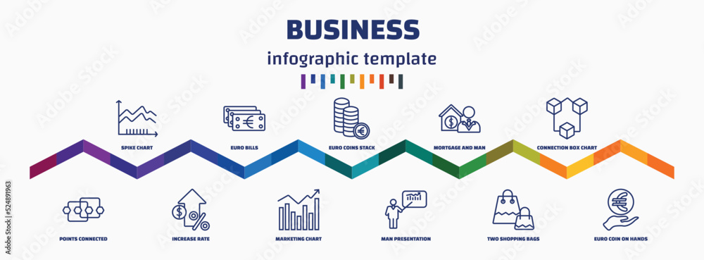 infographic template with icons and 11 options or steps. infographic ...