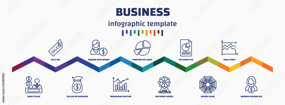 infographic template with icons and 11 options or steps. infographic ...