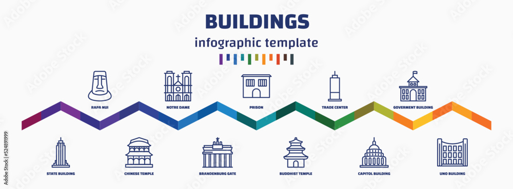 infographic template with icons and 11 options or steps. infographic ...