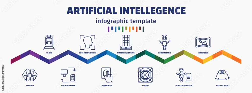 infographic template with icons and 11 options or steps. infographic ...