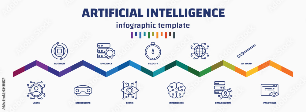 infographic template with icons and 11 options or steps. infographic ...