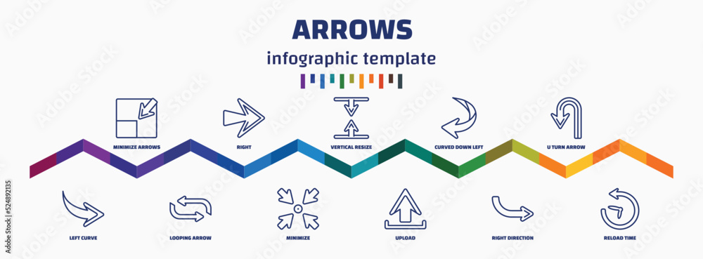 infographic template with icons and 11 options or steps. infographic ...