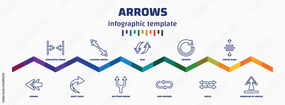 infographic template with icons and 11 options or steps. infographic ...