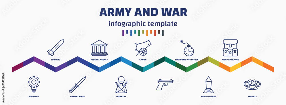 infographic template with icons and 11 options or steps. infographic ...