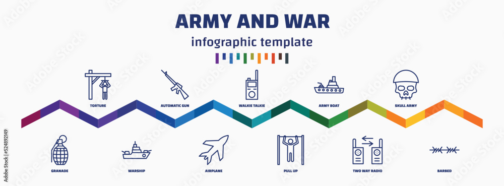 infographic template with icons and 11 options or steps. infographic ...