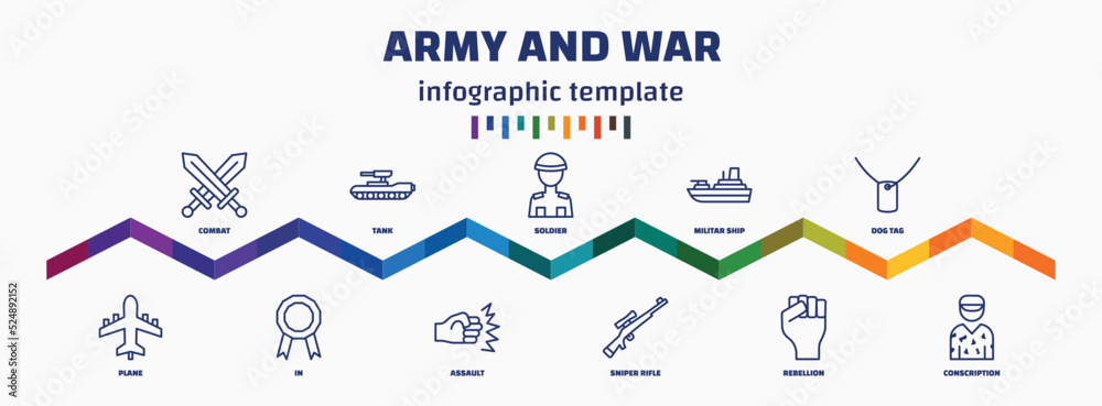 infographic template with icons and 11 options or steps. infographic ...