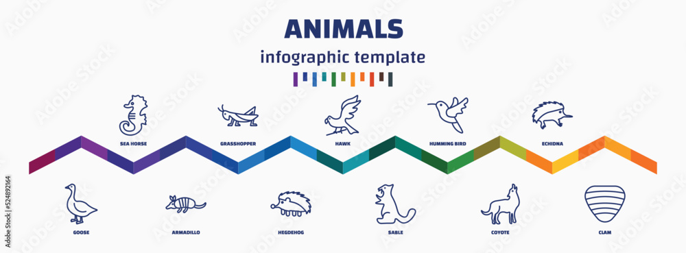 infographic template with icons and 11 options or steps. infographic ...