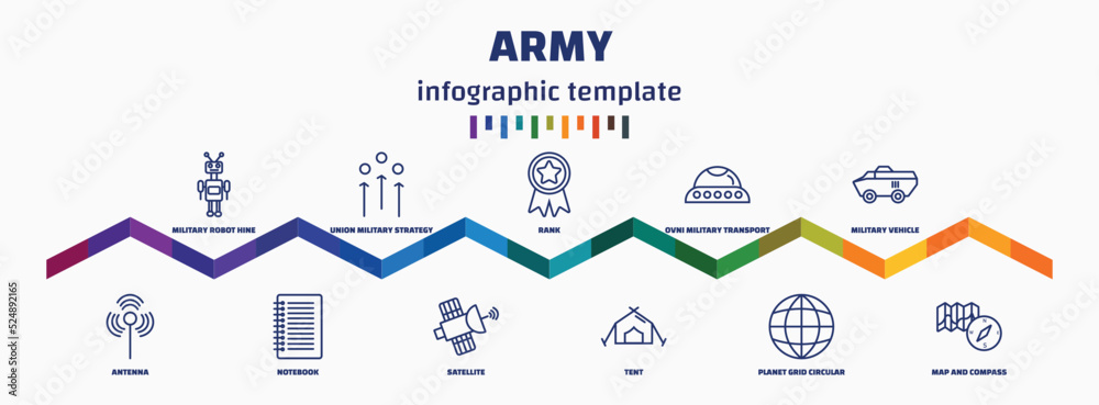 infographic template with icons and 11 options or steps. infographic ...