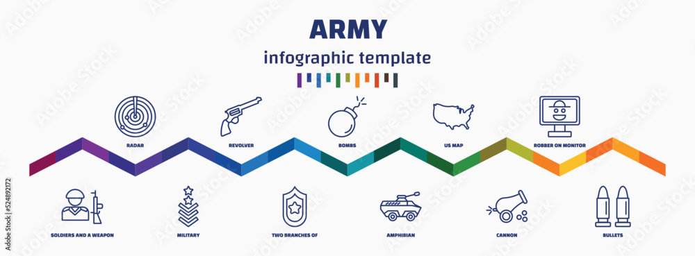 infographic template with icons and 11 options or steps. infographic ...