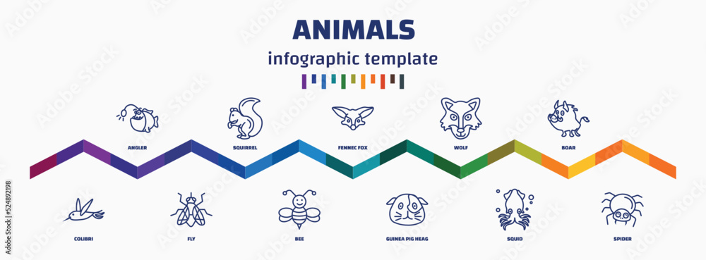 infographic template with icons and 11 options or steps. infographic ...
