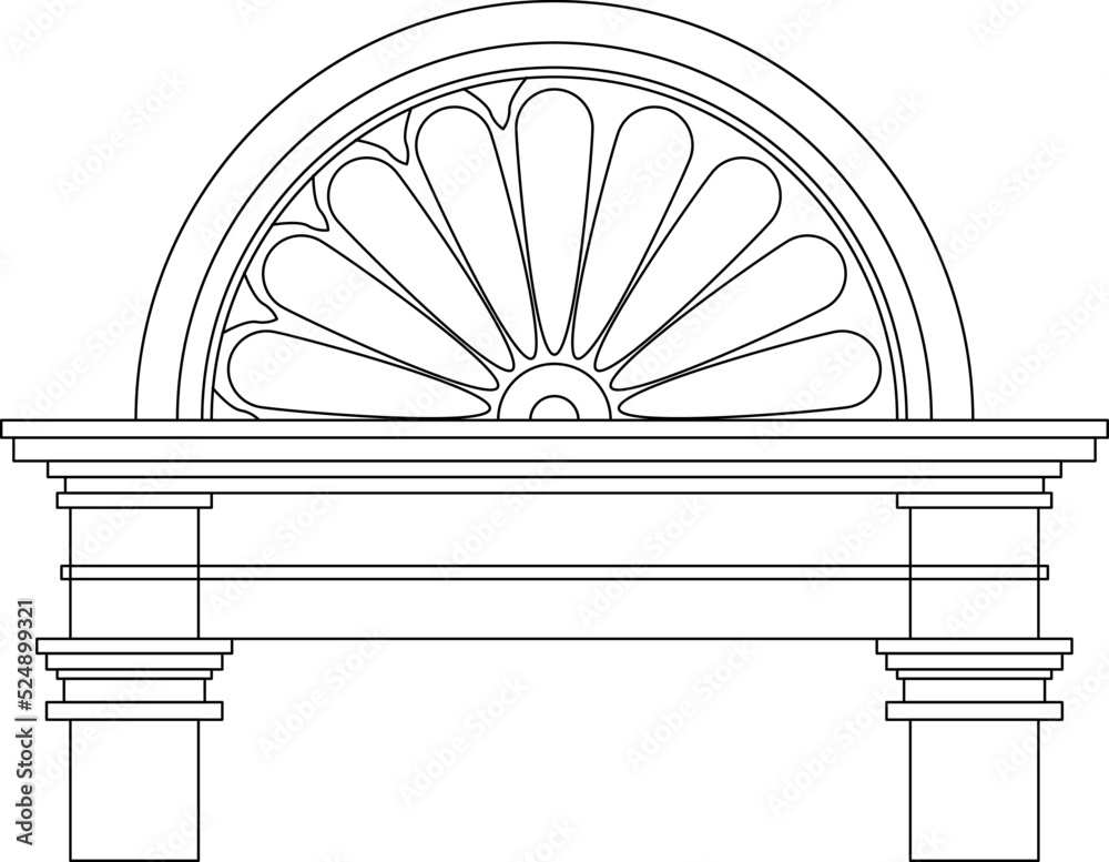 Ancient greek pediments. Greek or roman architecture temple facade with ...