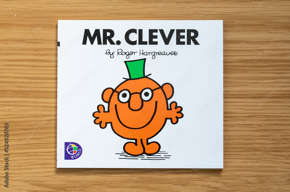 Mr Clever, front cover of Mr Men series of books Stock Photo | Adobe Stock