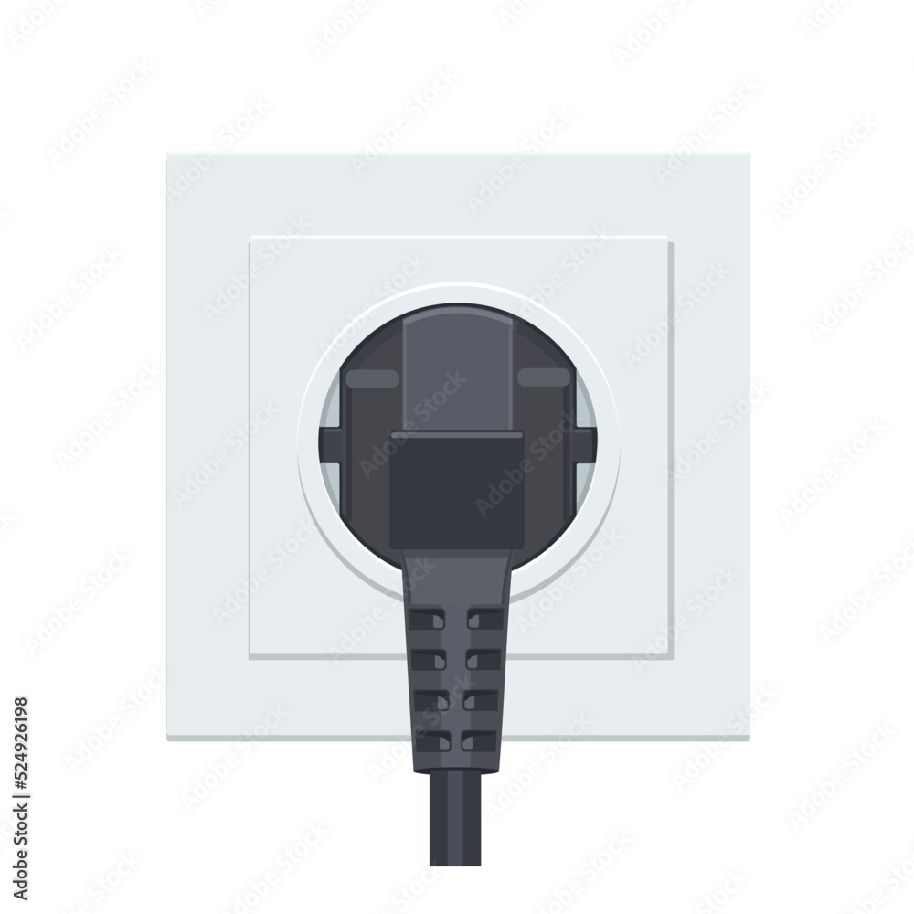 Electrical plug and socket included. Turn on the electrical connection ...