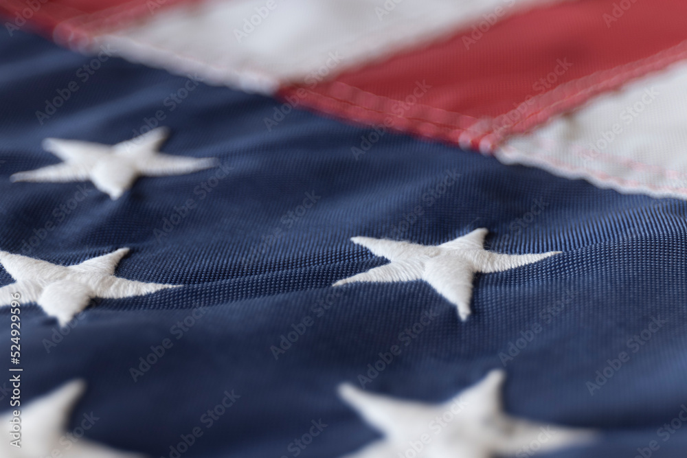 American Flag suitable for background with copy space, template and ...