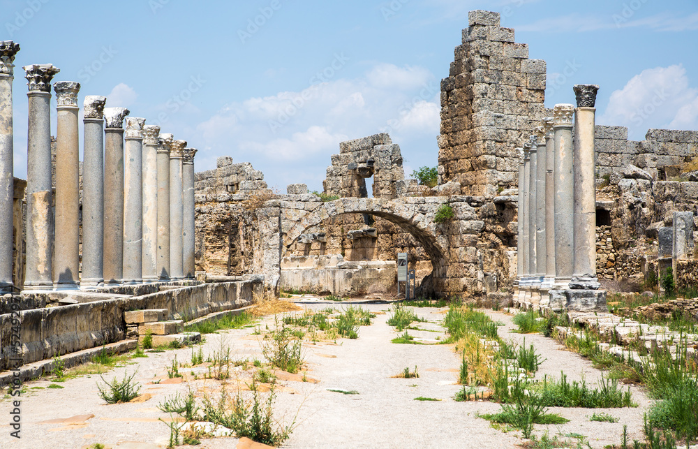 The Palestra, building dedicated to Emperor Claudius (AD 41-45 ...