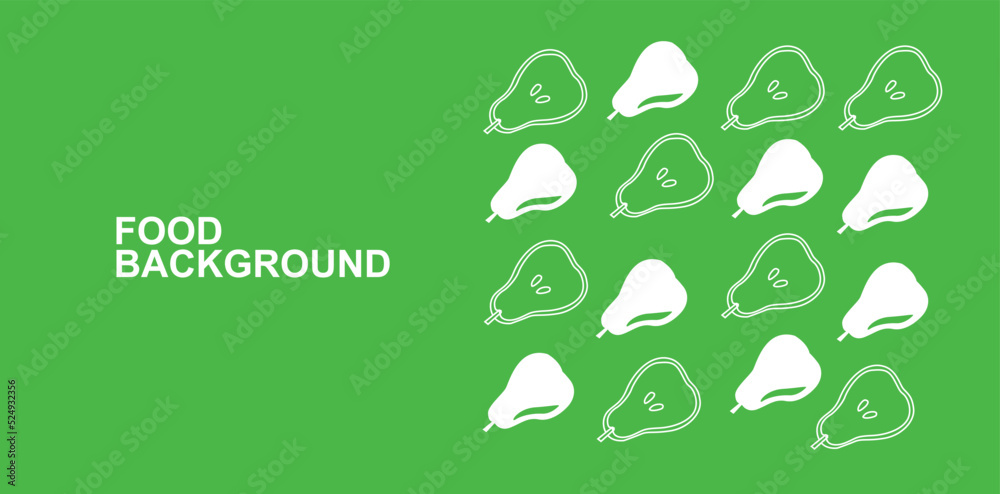 tropical fruits vector template, red pepper, world food day, template ...