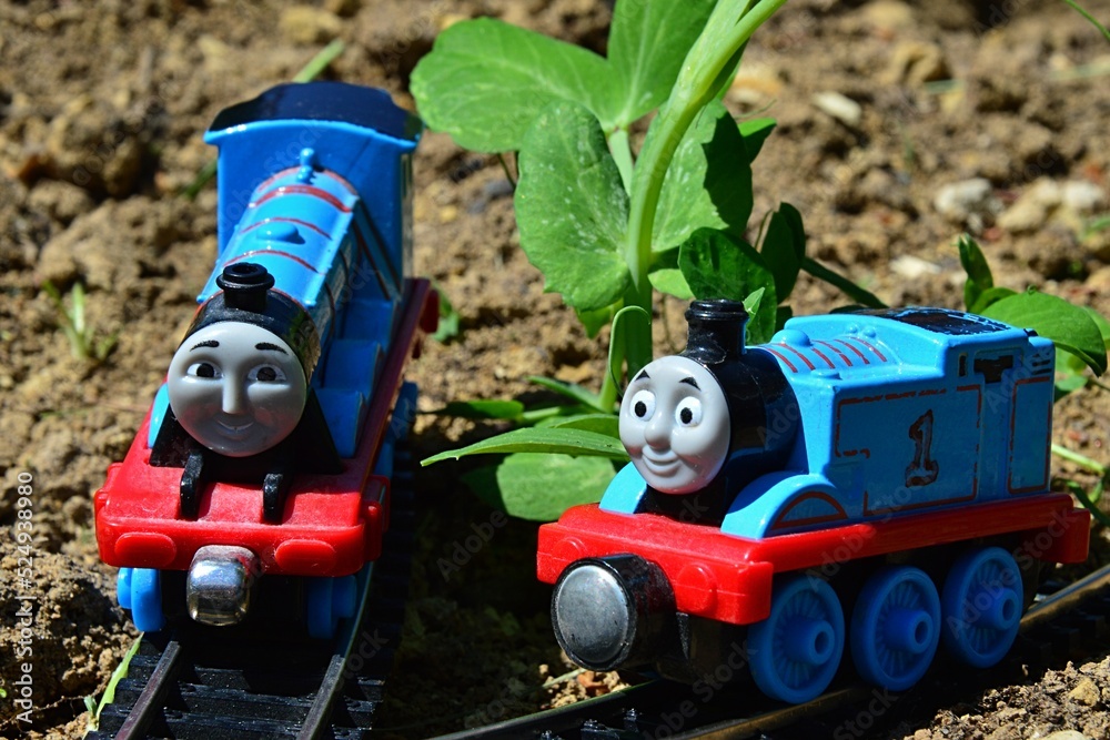 Cast iron models of Thomas The Tank Engine and Gordon from TV series of ...