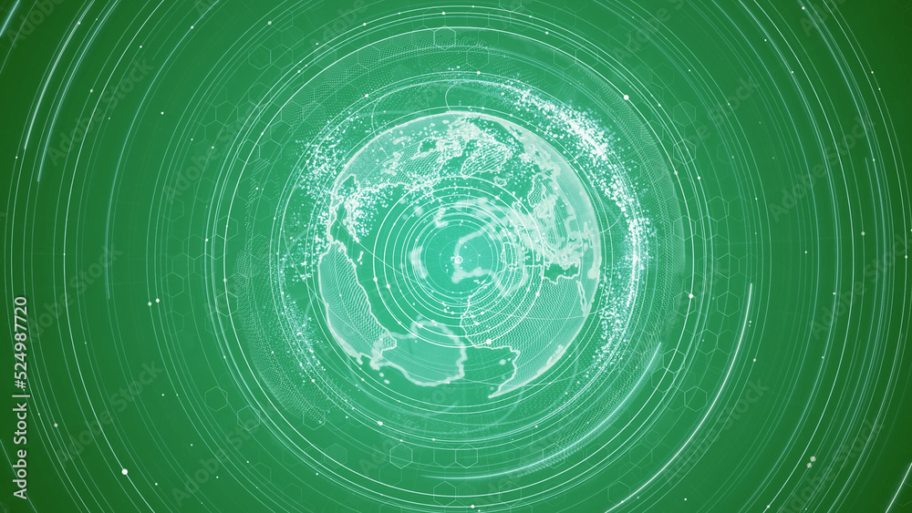 Environmental technology concept. Resource recycling. Recycling society ...